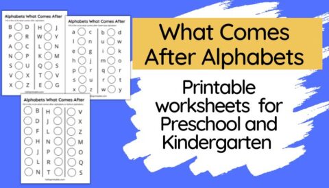 What Comes After Alphabet Worksheets - helloprintable.com