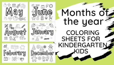Months of the year Printable Coloring Sheets - helloprintable.com