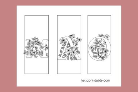 Free printable Bookmarks to Color for kids - helloprintable.com