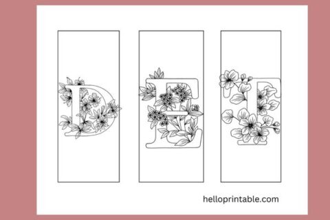 Free printable Bookmarks to Color for kids - helloprintable.com