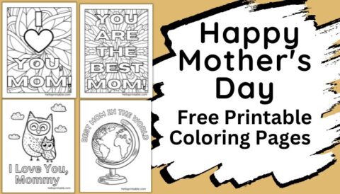 Happy Mother's Day Free Printable coloring pages - helloprintable.com