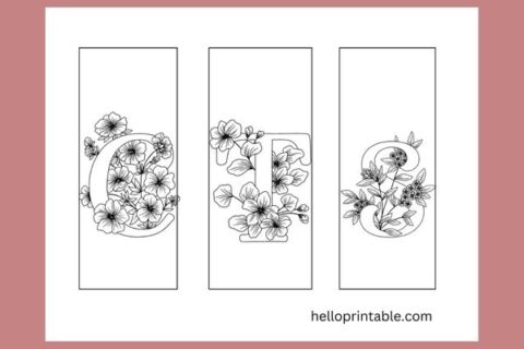 Free printable Bookmarks to Color for kids - helloprintable.com